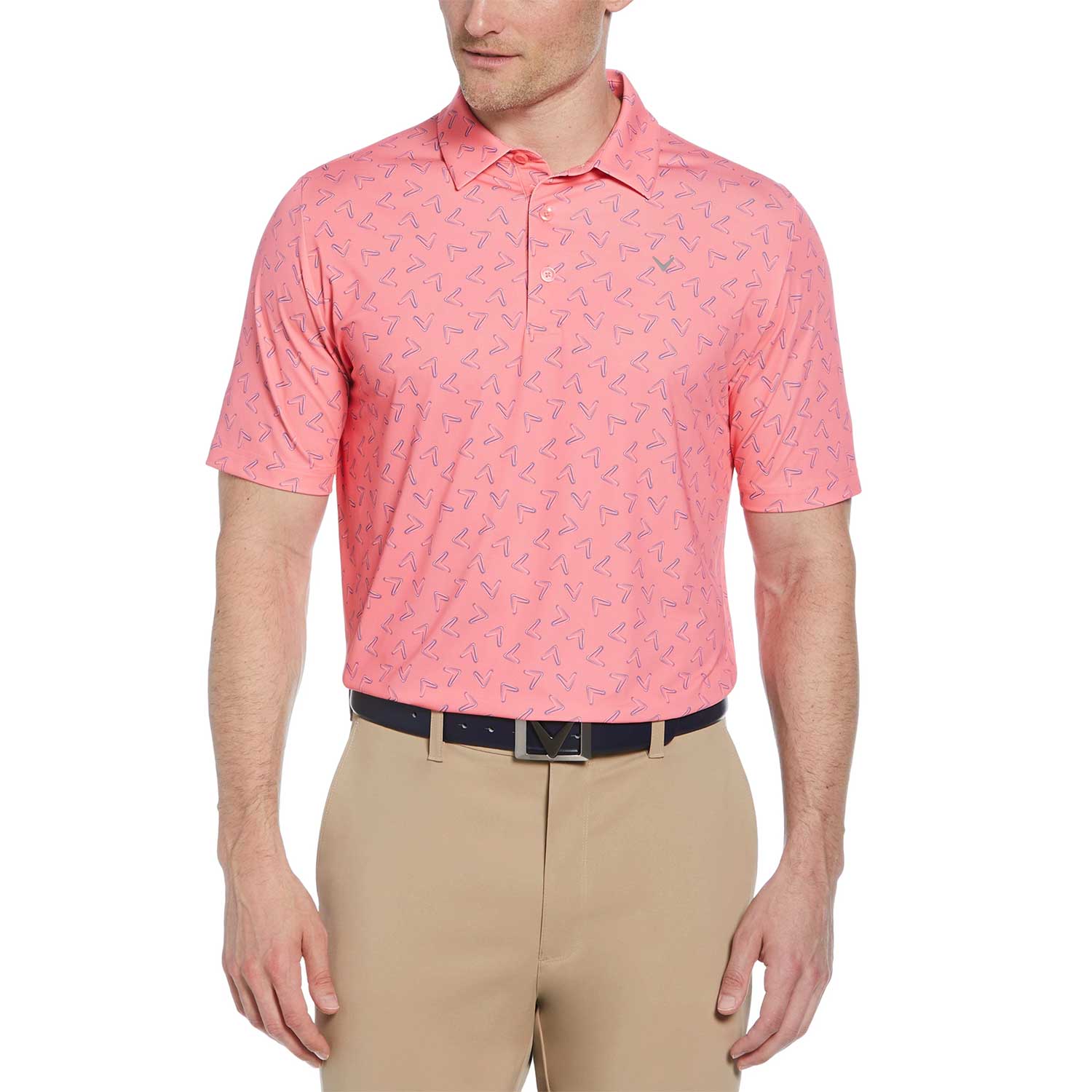 Callaway All-Over Large Chev Printed Golf Polo – Golf Discount