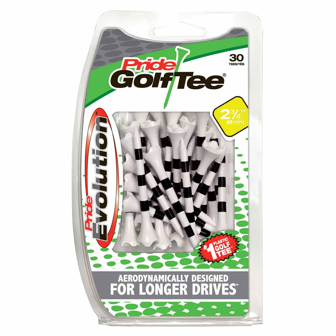 Pride Golf Tee PTS Evolution Striped Golf Tees – Golf Discount
